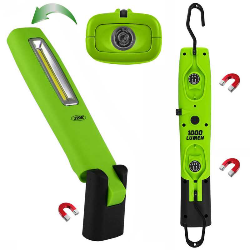 Baladeuse d'atelier avec base aimantée articulée 1000LM