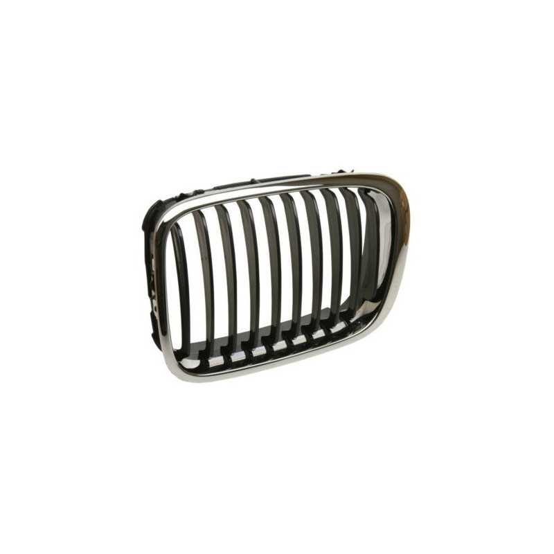 Grille de Calandre Avant Gauche Chrome Noir de Bmw 3 E46 1998 à 2001